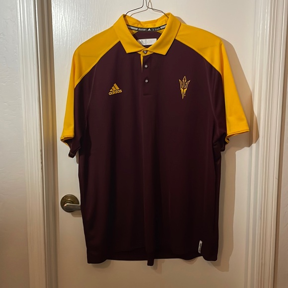 adidas | Shirts | Asu Sun Devil Mens Polo | Poshmark